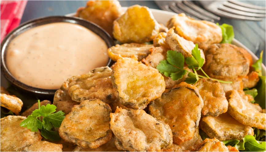 Crispy Pickle Fries with Spicy Cajun Dip | Welcome to Lindos Group of ...